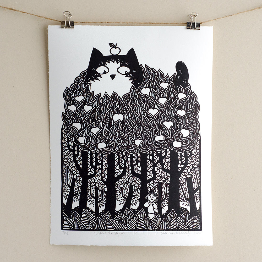 Linocut prints – sofie.tekent